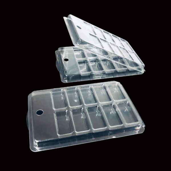 Quality ISO14001 Certified Hinged Clamshell Packaging for Artificial Nails and Makeup Tools for sale
