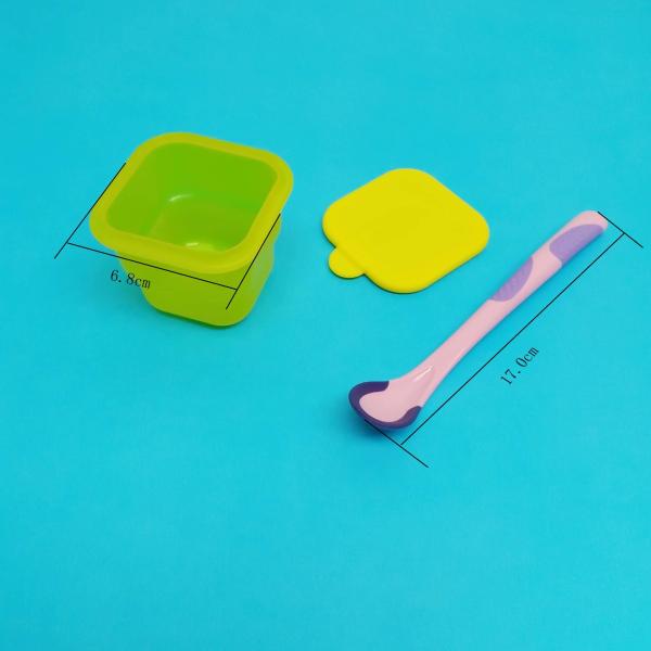 Quality Airtight Plastic 2pcs BPA Free Food Storage With Spoon for sale