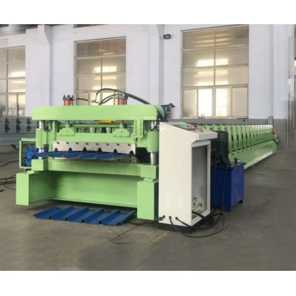 Quality Trapezoid Steel Roof PPGL Wall Panel Roll Forming Machine 3phases for sale