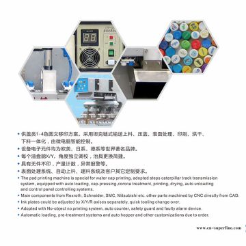 Quality 220V 130pcs/Min Auto Pad Printing Machine For Water Cap for sale