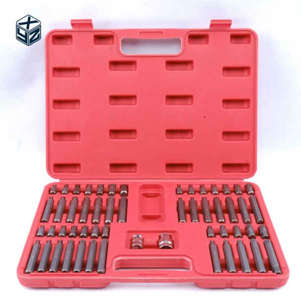 Quality Customized Logo Alloy Steel CRV Material 54pcs Plastic Box Bits Set for High Accuracy for sale