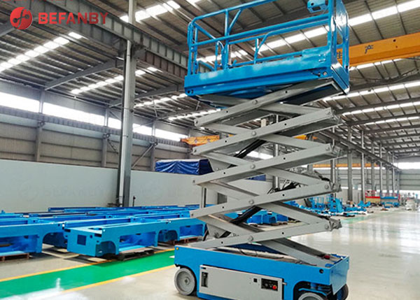 Quality 500kg Self Propelled Hydraulic Scissor Lift Table for sale