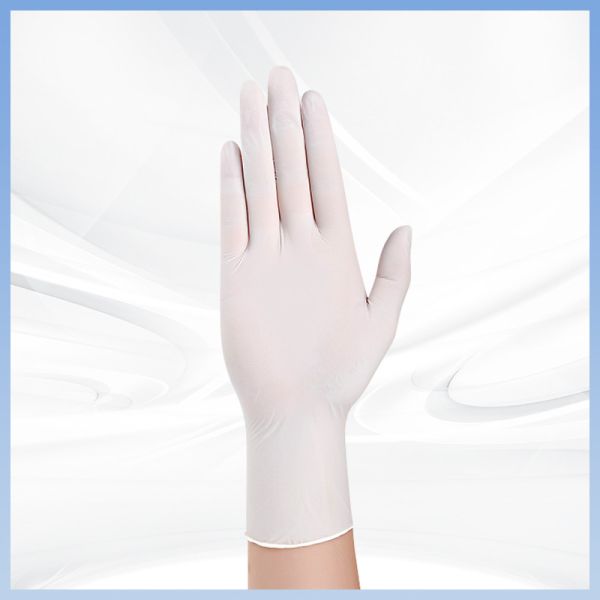 Quality White Biodegradable Disposable Latex Gloves For Waste Management for sale