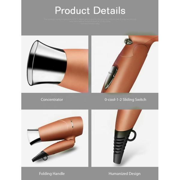 Quality Folding Travel Hair Dryer For Household Travel Hotel ODM for sale