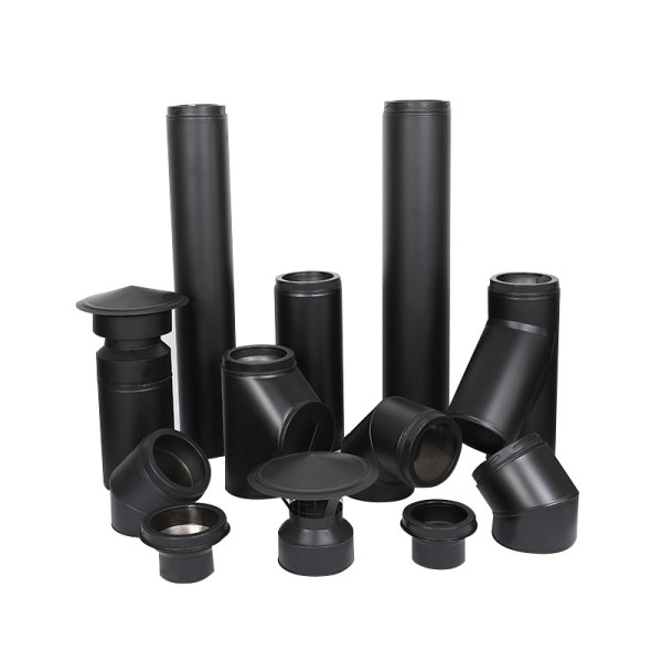 Quality Heating Equipment Double Wall Insulated Stove Pipe Smooth Polished Surface for sale