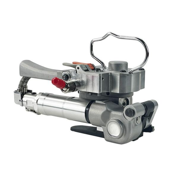 Quality PP PET Belt Pneumatic Plastic Strapping Tool And Tightening Machine Custom for sale