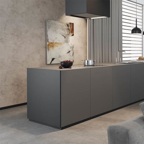 Quality L Shaped Small E0E1 PVC Kitchen Cabinets Simple Furniture Waterproof for sale