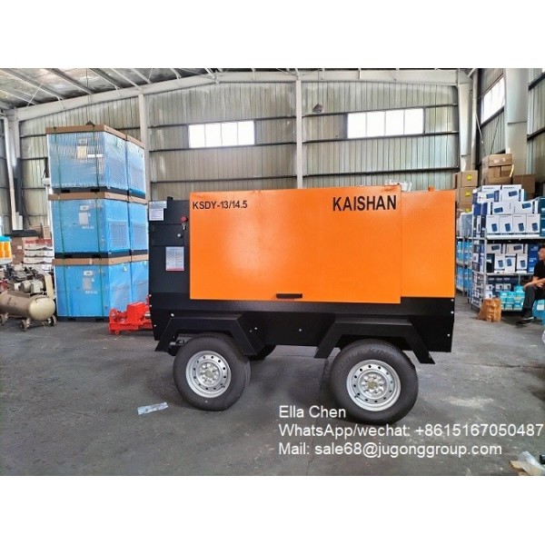 Quality 10 Bar Electric Portable Screw Air Compressor For Construction Works for sale