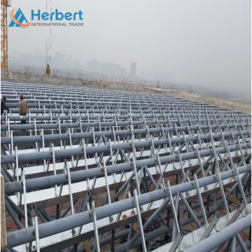 Quality S235JR Premade Gambrel Roof Trusses 30 FT Punching For Curtain Wall for sale