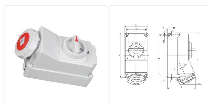 Industrial Mechanical Interlock Socket and Switch 16A 32A