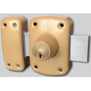 Quality Dead Bolt Brass Rim Lock Set Standard Keyway Zamak Latch Rim Locks For Interior for sale