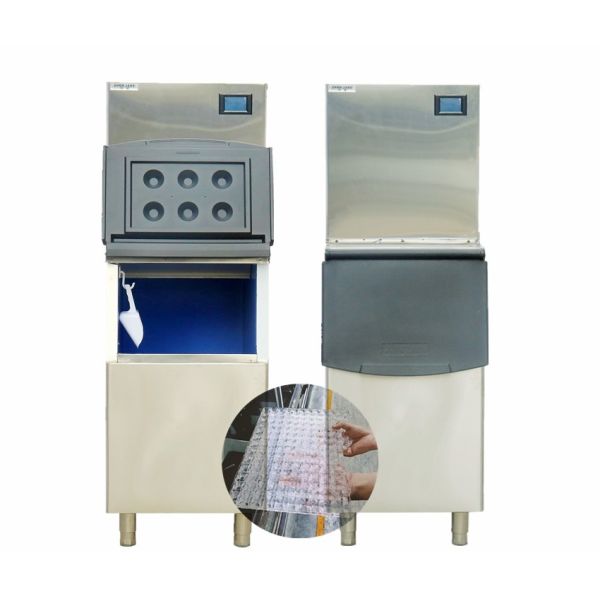Quality 560 * 820 * 1710MM Medium Size Automatic Ice Cube Machine Air / Water Cooling for sale
