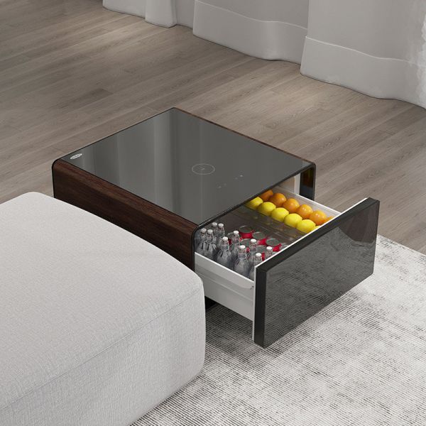 Quality Modernize Your Living Room with This Smart Touch Screen Table Mini Fridge and for sale