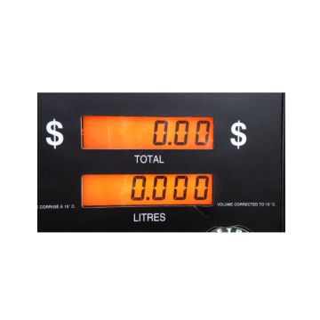 Quality 6 Digit 70 Pin Fuel Dispenser HTN LCD Display With Orange Backlight for sale