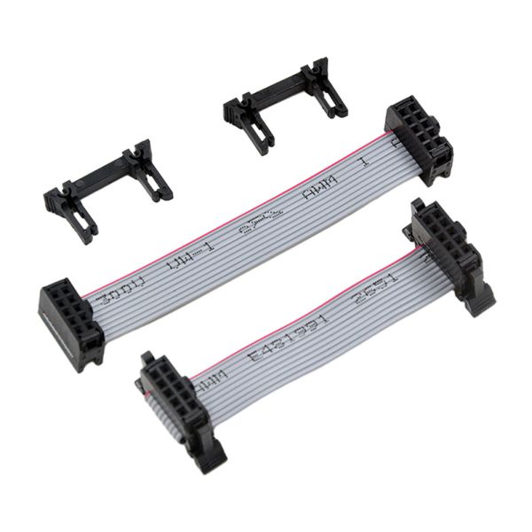 Quality 10P Grey Color IDC Cable Assemblies , 2.54mm Pitch Dual Row Ribbon Flat Cable for sale