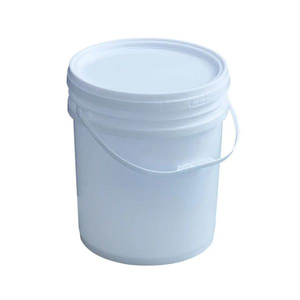 Quality Custom Printed Round Plastic Paint Bucket With Lid Metal / Plastic Handles for sale