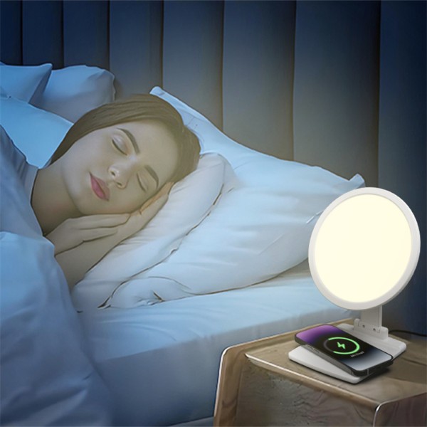 Quality 049 Kilogram Customizable Logo Wireless Charging Function Lamp 10000 Lux Led Daylight Sad Light Therapy Lamp Depression for sale