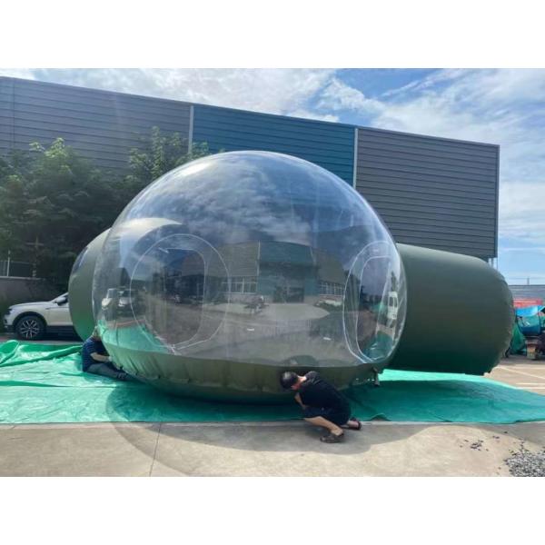 Quality Custom Designs Accepted Inflatable Bubble Tent Product Size 5M Plastic Type for sale