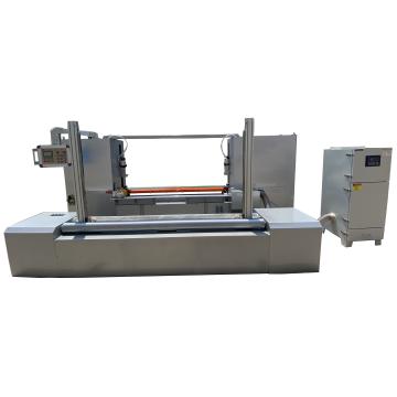 Quality Auto Pu Foam Cutting Machine cylinder foam round peeling auto roll up Machine for sale