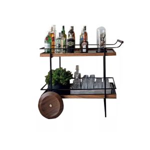 Quality Hotel Furniture MOYI Designer Serving Cart Bar Table Wooden Sydney Trolley for sale