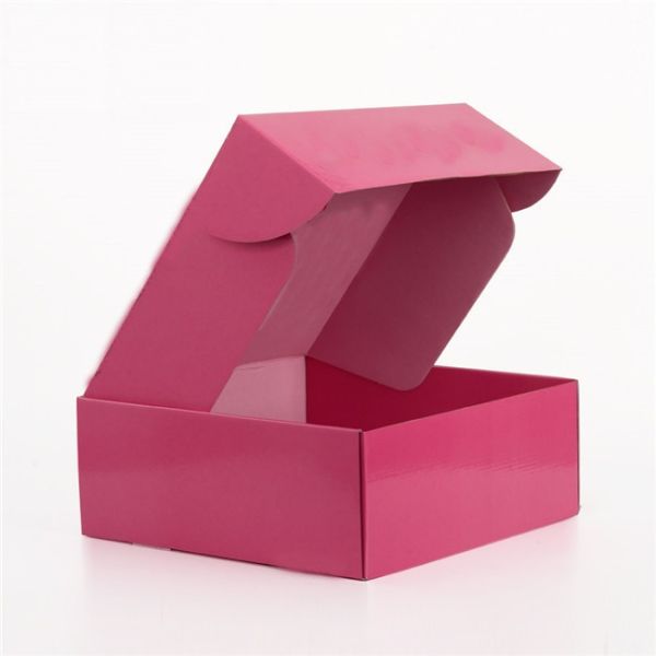 Quality Emballage Corrugated 300gsm 2mm FBB Pink Mailing Boxes Custom Logo for sale
