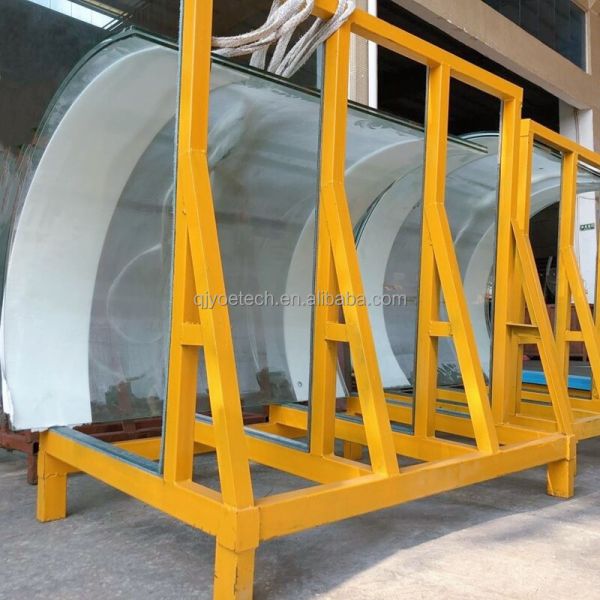 Quality Flat Tempered Glass Panel for Curtain Wall Construction Projects Cutting and for sale