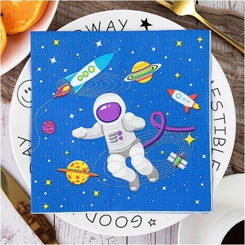 Quality Disposable Flora Cartoon Printed Napkin Lightweight and Easy to for Party for sale