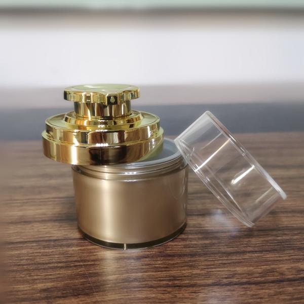 Quality Round Cream Acrylic 30g Empty Cosmetic Containers for sale
