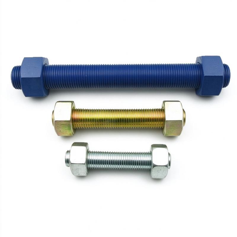 Quality Full Threaded High Strength Double Ended Bolt Customized With 2 Hex Heavy Nuts for sale