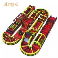 Quality Commercial Inflatable Obstacle Adult Competition Inflatable Obstacle Course Team for sale