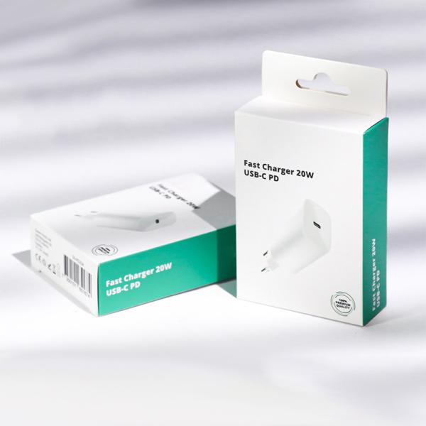 Quality Recycable Foldable Packaging Paper Box For Charger Lightning Cable for sale