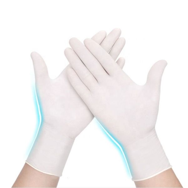 Quality Textured Latex Medical Examination Disposable Hand Gloves for sale