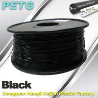 Quality 1.75mm / 3.0 mm Temperature Resistance PETG Black Filament 1.0KG / Roll for sale