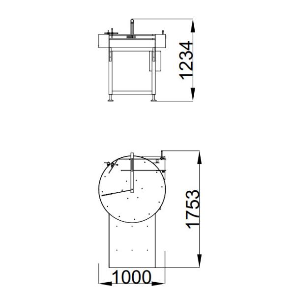 Quality SUS 1000mm rotary bottle unscrambler Machine equipment for sale