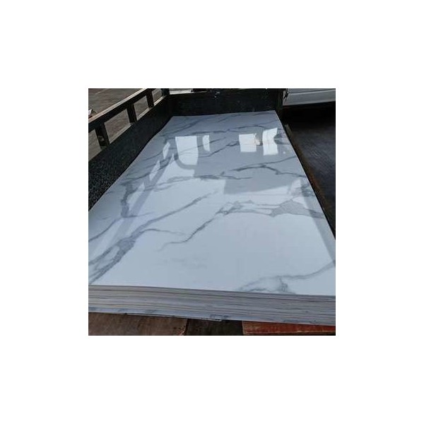Quality 1220x2800mm Interior Decorative PVC Marble Sheet for sale