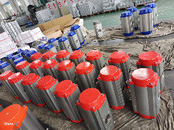Quality Hard Anodizing Single Action Pneumatic Actuator Simple Effect Pneumatic Valve for sale