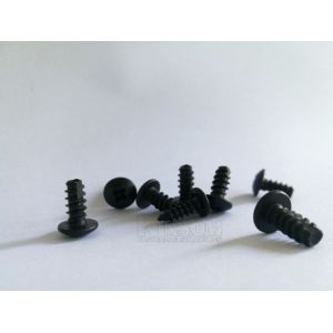 Quality Stainless steel screw self tapping M3 M4 M5 sandblasting blackening coating pan for sale