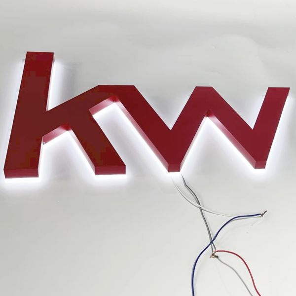 Quality Custom 3d metal lettering backlight LED logo lettering acrylic backlight logo for sale