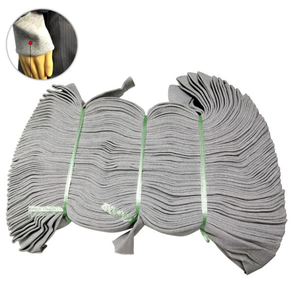 Quality Polyester Spandex Carbon Fiber Knitted Rib Anti Static ESD Fabric for sale