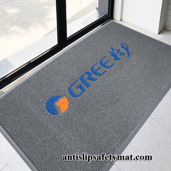 Quality PVC Loop Flooring 12mm Commercial Entrance Mats With Logo for sale