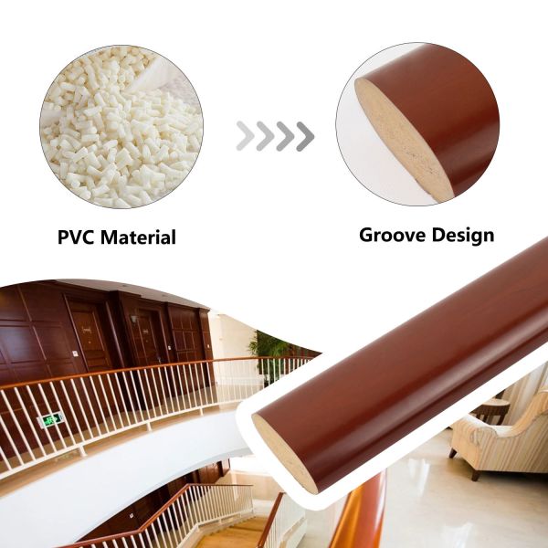 Quality Spiral Staircase PVC Handrail Railing Modern Style High Strength for sale
