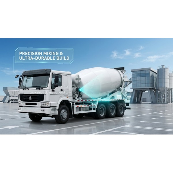 Quality Concrete Mixer Truck SINOTRUK HOWO 12CBM Euro2 290HP 6X4 RHD ZZ5257GJBM4048W for sale
