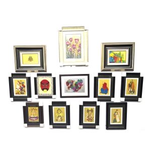 Quality Living Room Metallic Framed Art Handcrafted Decorative Etch Silkscreen Printing for sale