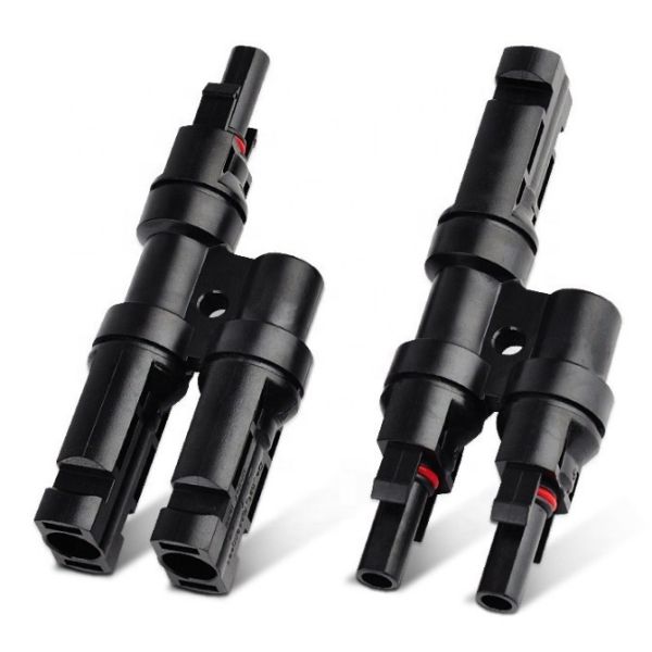 Quality MC4T3 MC4Y Solar PV Connector / Renewable Energy Connector 25g T type 2 to 1 for sale