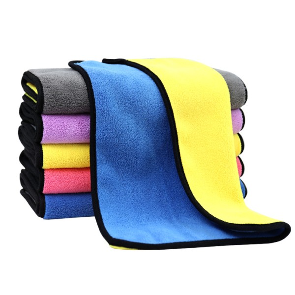 Quality Plain 30x40cm Square Car Detailing Microfiber Cloths for sale