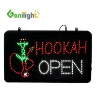 Quality Brightness Genilight Indoor 22*13inch CE and RoHS DC12V Acrylic LED Hookah Open for sale