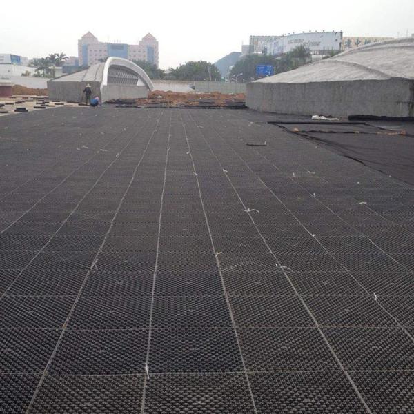 Quality Roof Greening And Reduce Water Pressure HDPE Dimple Geotextile Membrane for sale