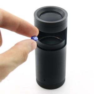 Quality Portable Black Aluminium Gem Polariscope Buit-In 3V Button Battery FPP-30 for sale