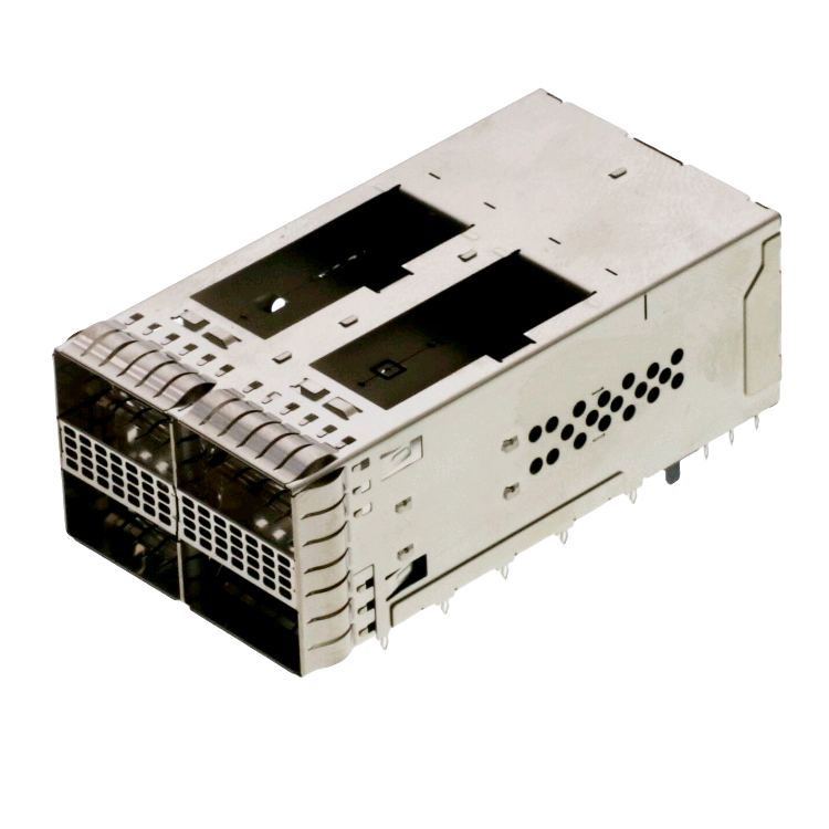 Quality SFP Port Connector Metal EMI Without Light Pipe Press-Fit Type 1X1 SFP Cage for sale