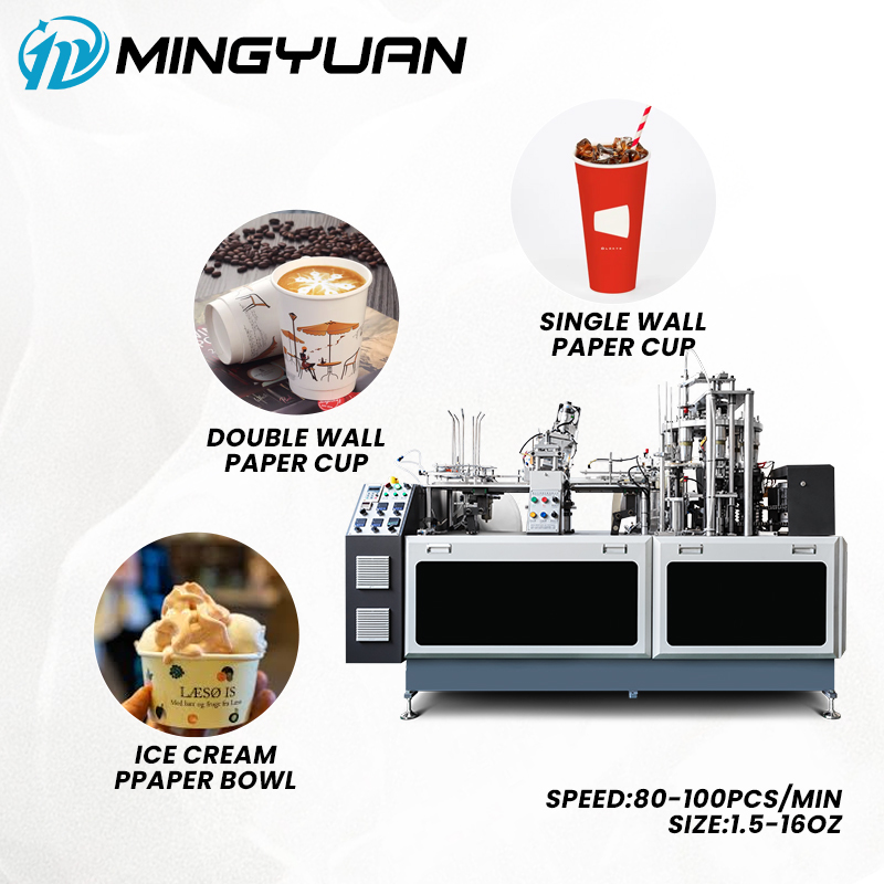 Quality PE/PLA Coated Fully Automatic Paper Cup Machine 1.5-16oz Cold And Hot Drinks Disposable Paper Cup Making Machine Production Line for sale
